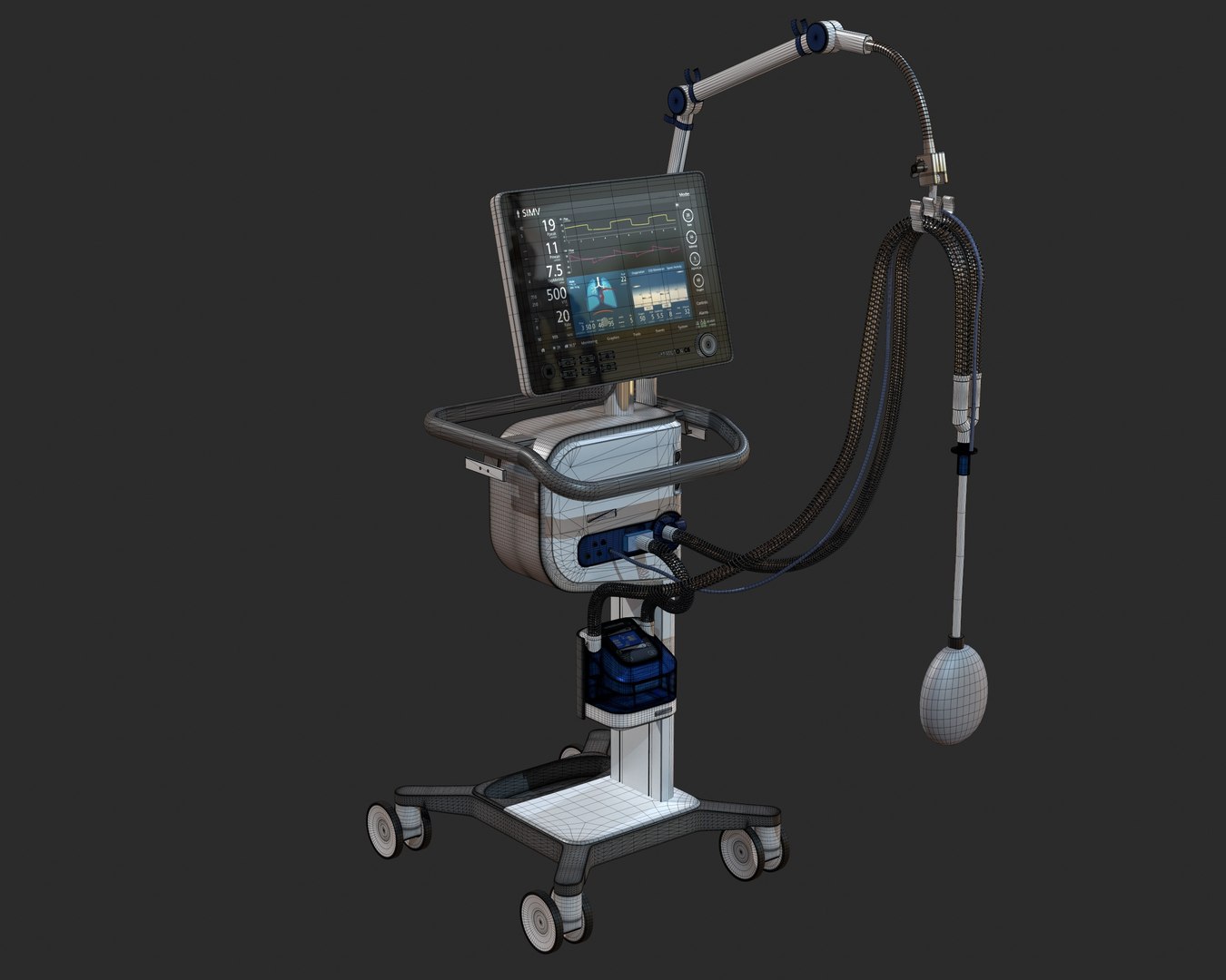 Ventilation Hamilton Oxygen 3D Model - TurboSquid 1638548