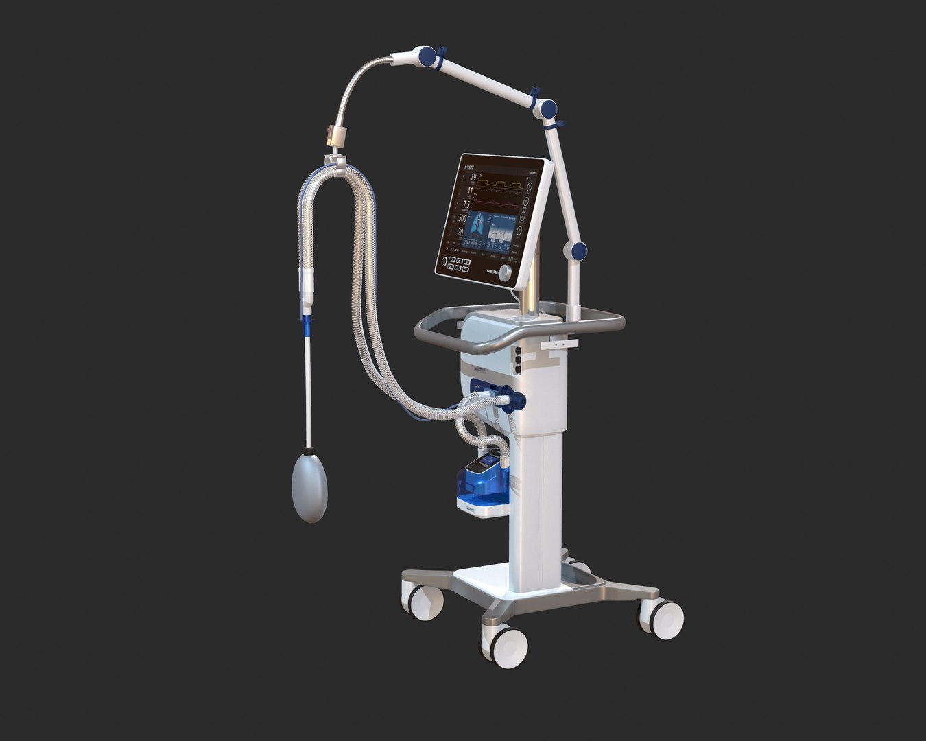 Ventilation Hamilton Oxygen 3D Model - TurboSquid 1638548