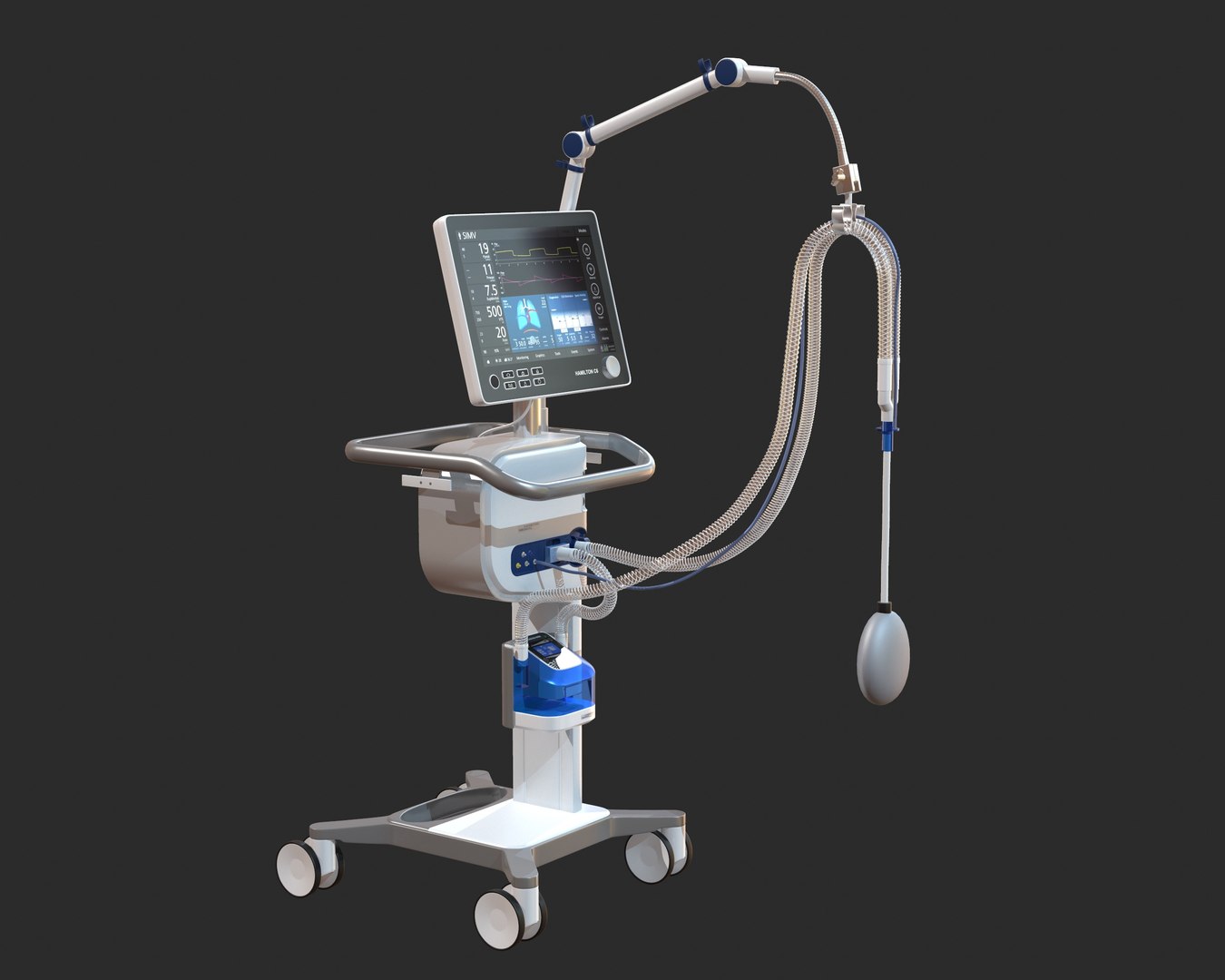 Ventilation Hamilton Oxygen 3D Model - TurboSquid 1638548