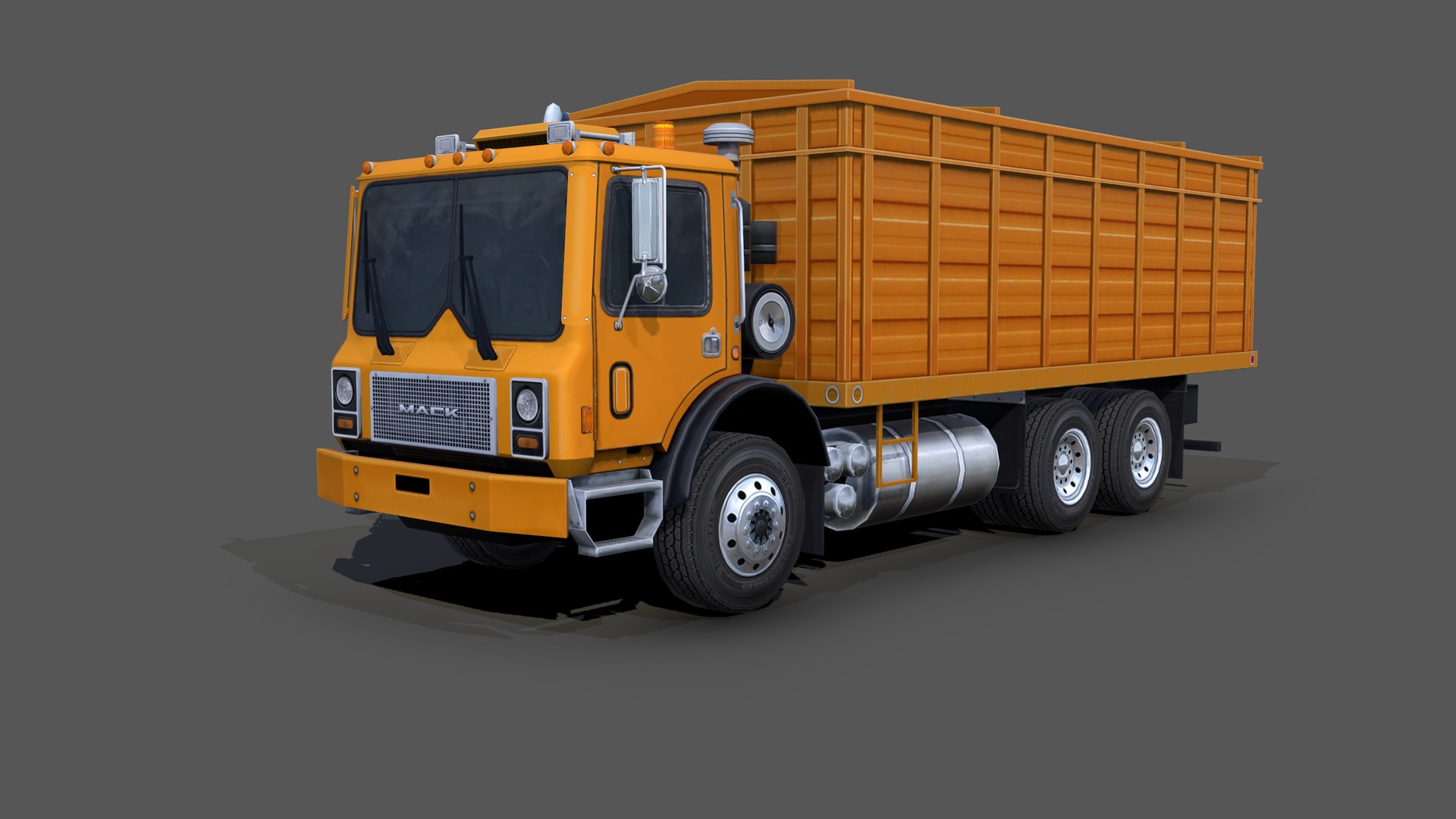 3D Model Mack MR688S 1998 Grain Truck S02 - TurboSquid 2190190