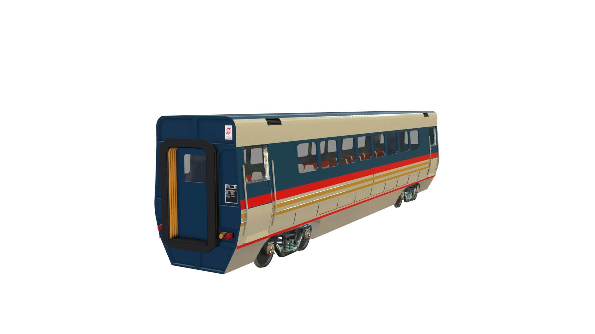Train Compartment 3D Model - TurboSquid 2004770