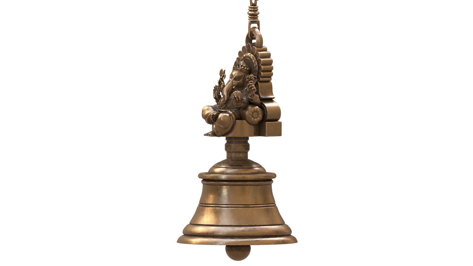 Ganesha bell 3D model - TurboSquid 2180552
