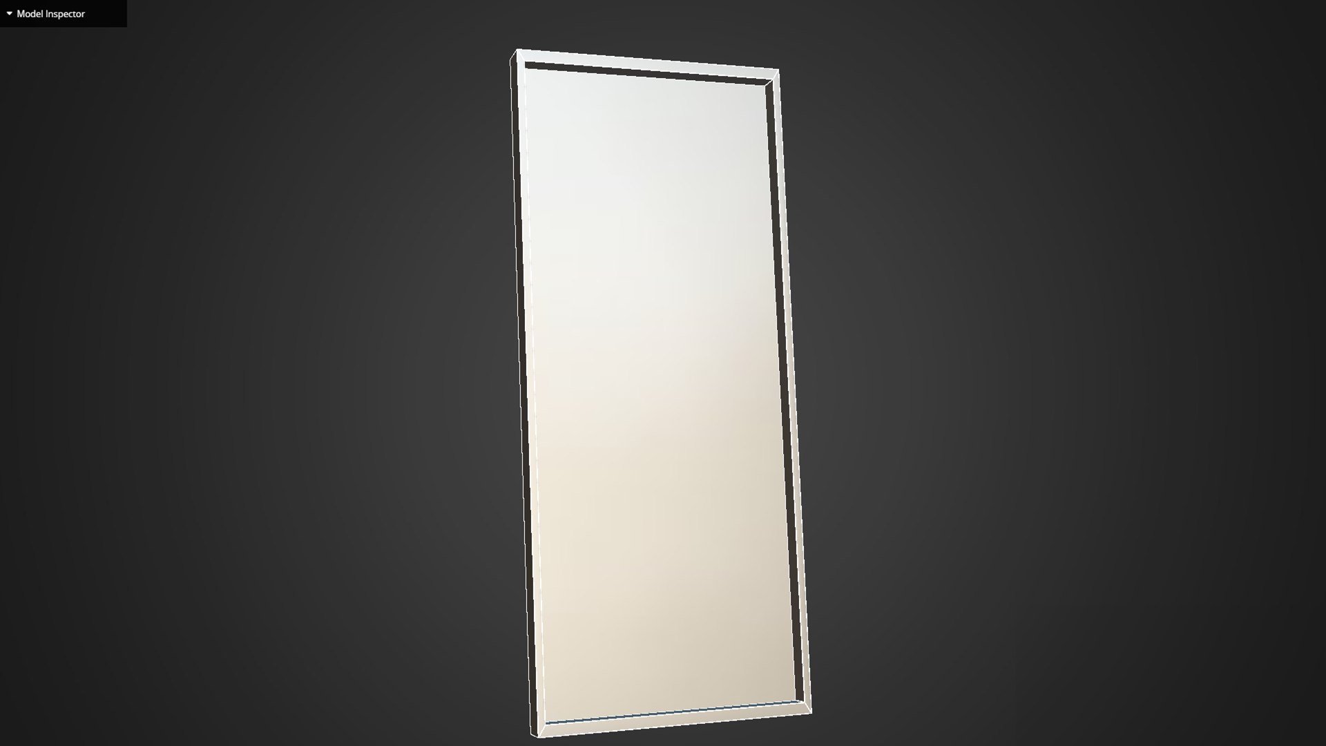 3D Game Ready White Mirror - TurboSquid 2102382