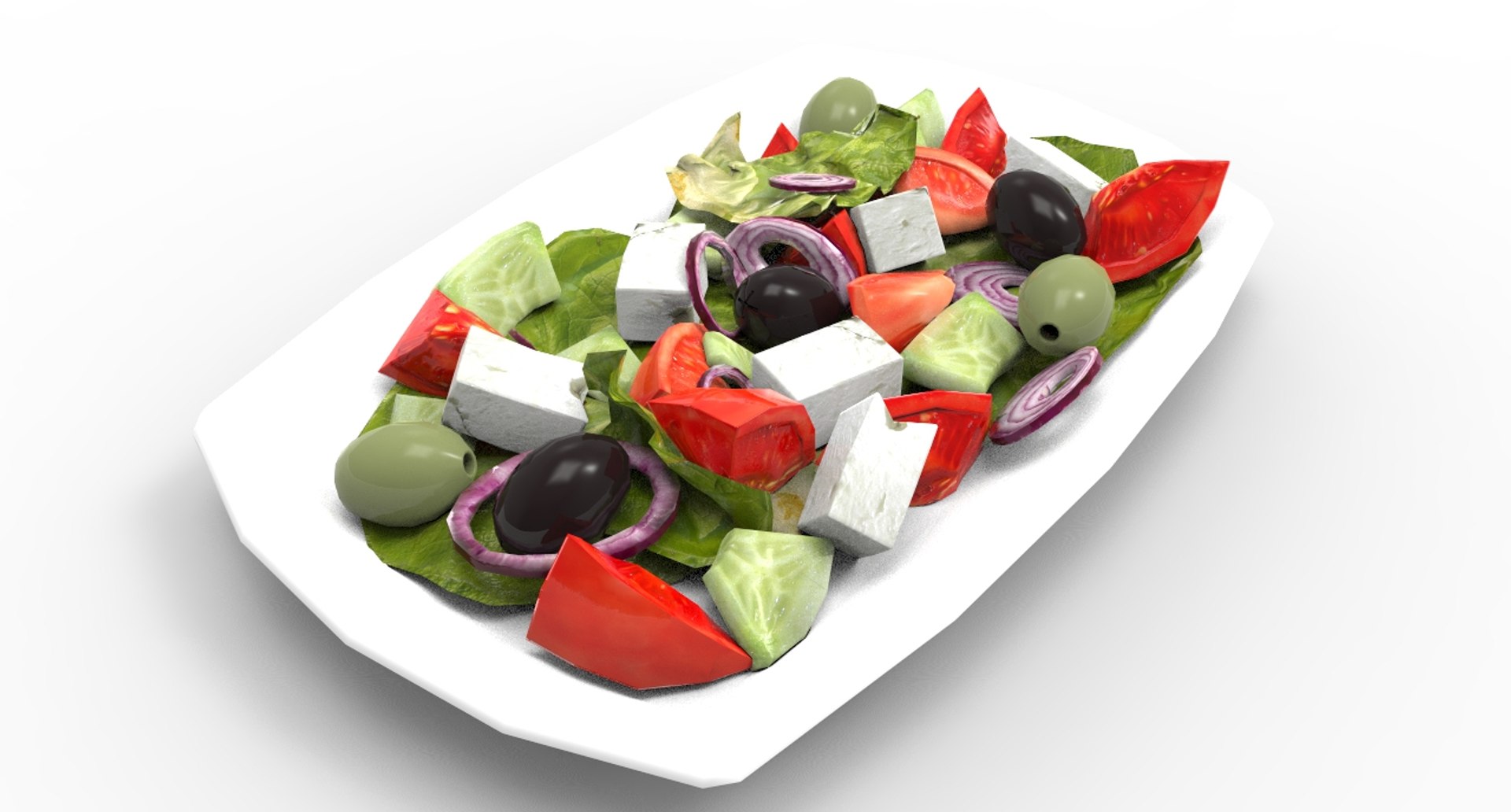 Greek Salad Model - TurboSquid 1544507