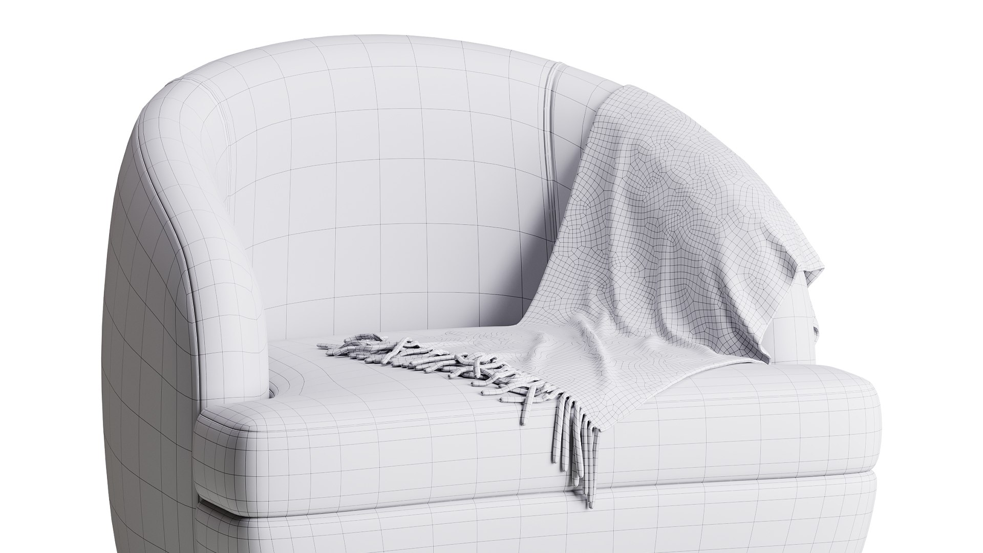Sandie Swivel Chair 3D Model - TurboSquid 2405366