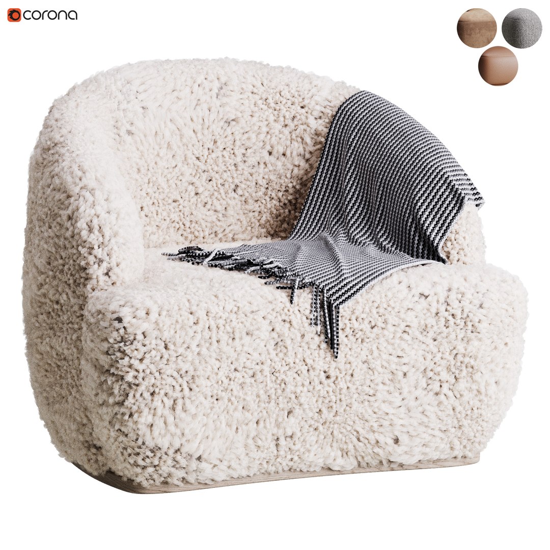 Sandie Swivel Chair 3D Model - TurboSquid 2405366