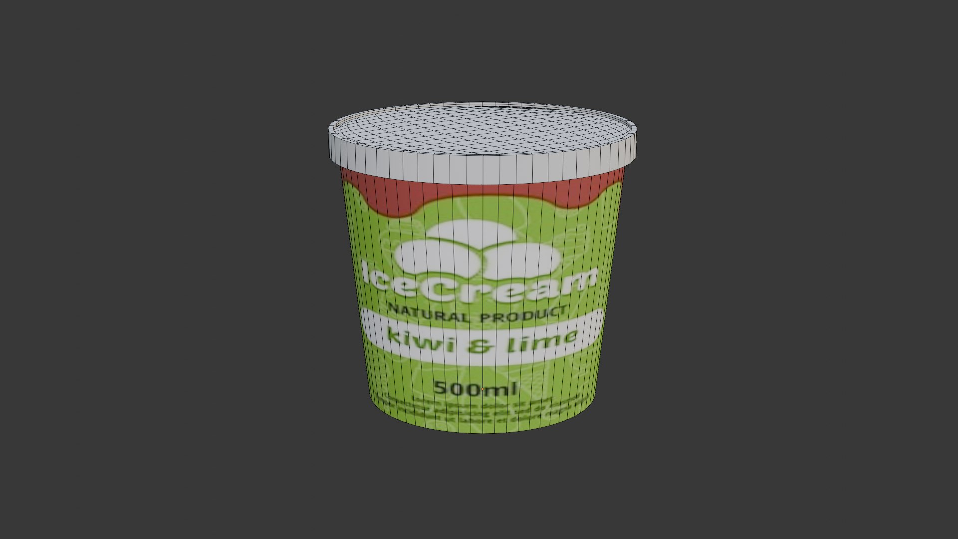 3D Realistic Ice Cream Pot 3D Model Colorful Flavors - TurboSquid 2394849