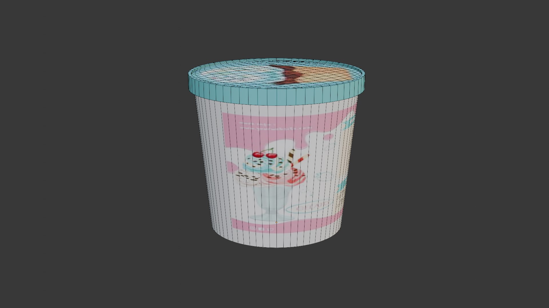 3D Realistic Ice Cream Pot 3D Model Colorful Flavors - TurboSquid 2394849
