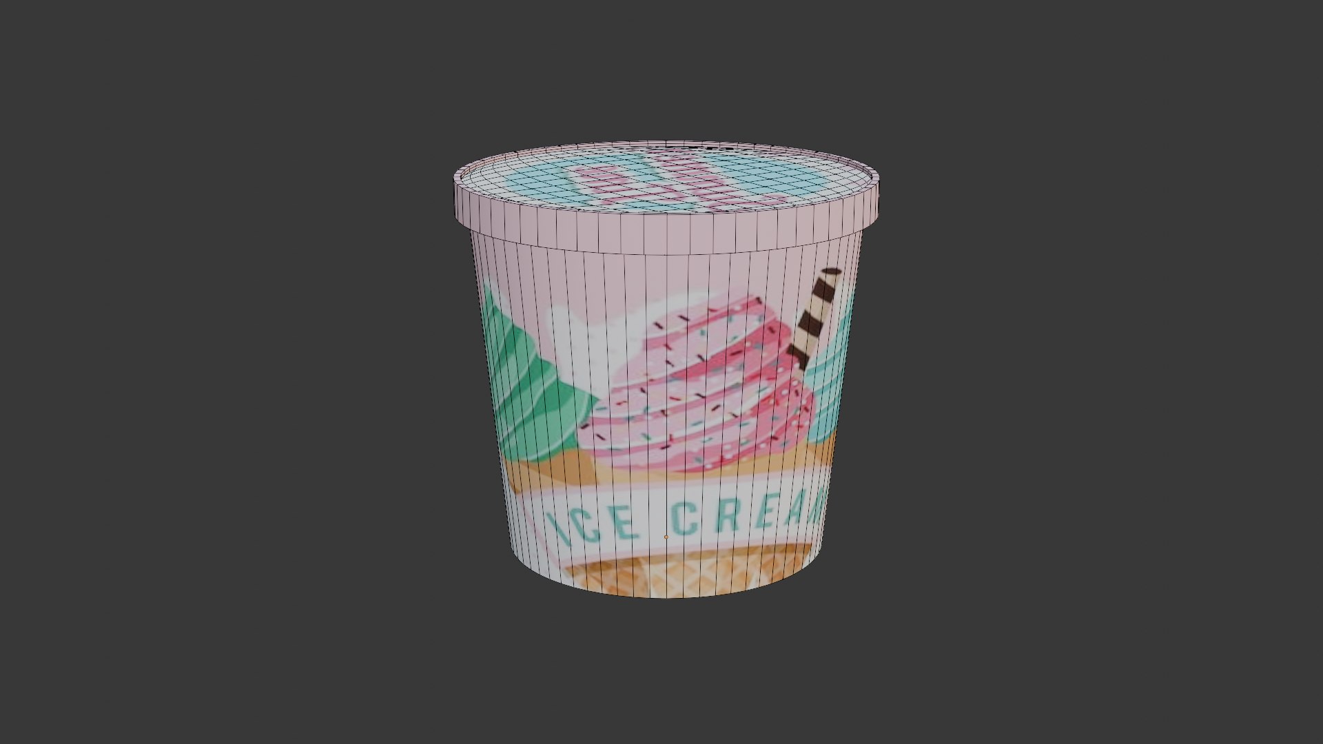 3D Realistic Ice Cream Pot 3D Model Colorful Flavors - TurboSquid 2394849
