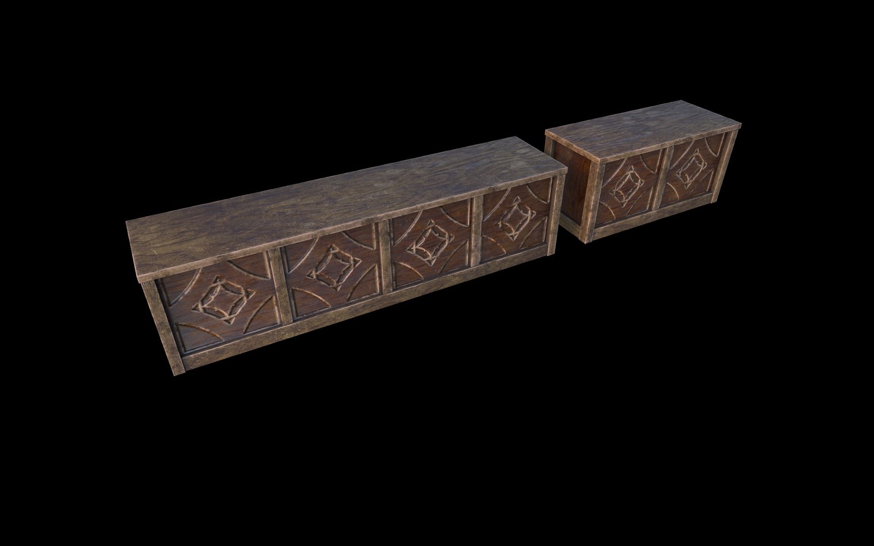 3D Tavern Counters Model - TurboSquid 2013100
