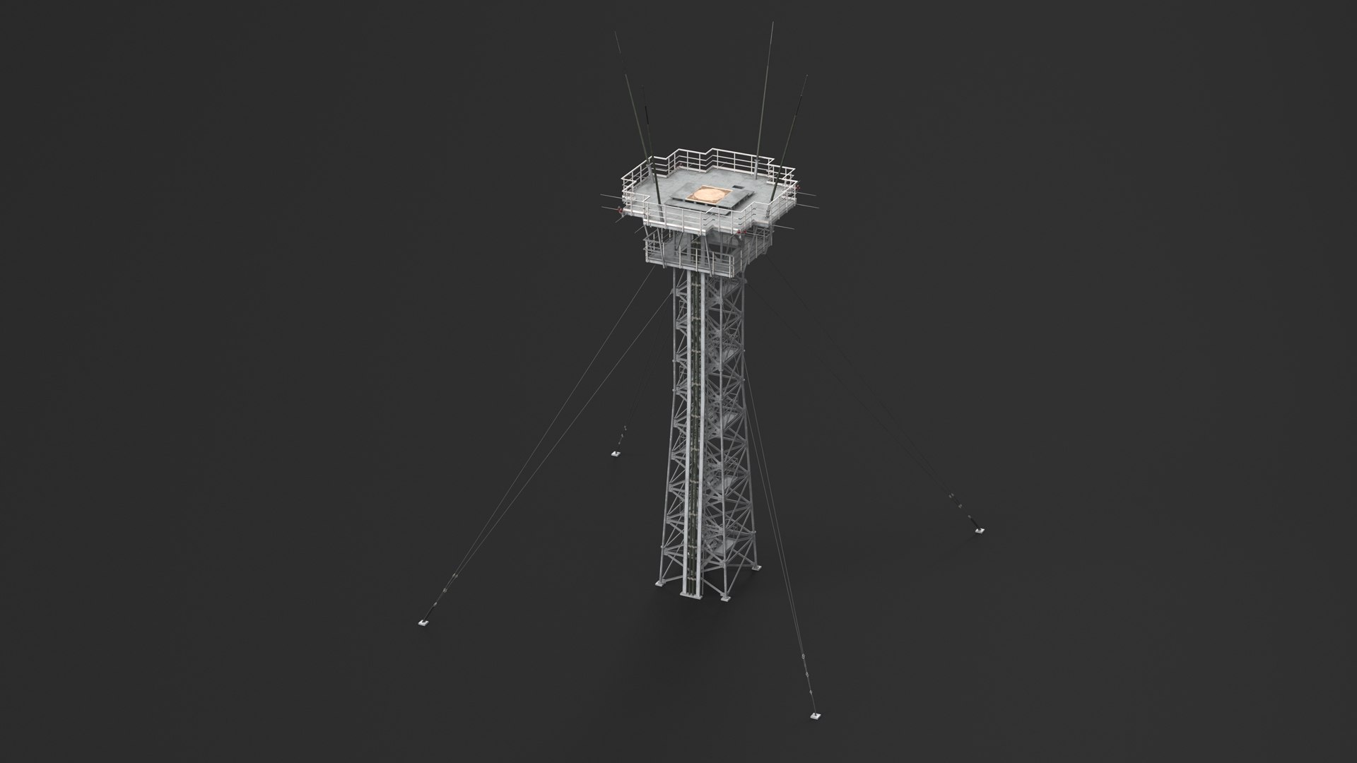 Radar Tower 3D - TurboSquid 2282325