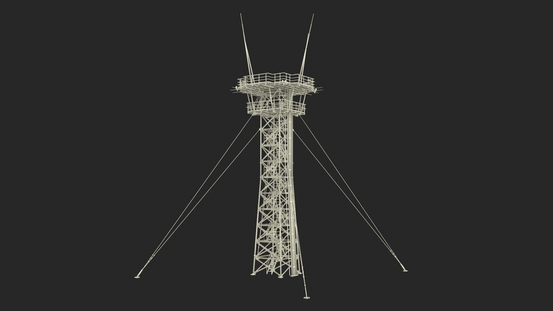 Radar Tower 3D - TurboSquid 2282325