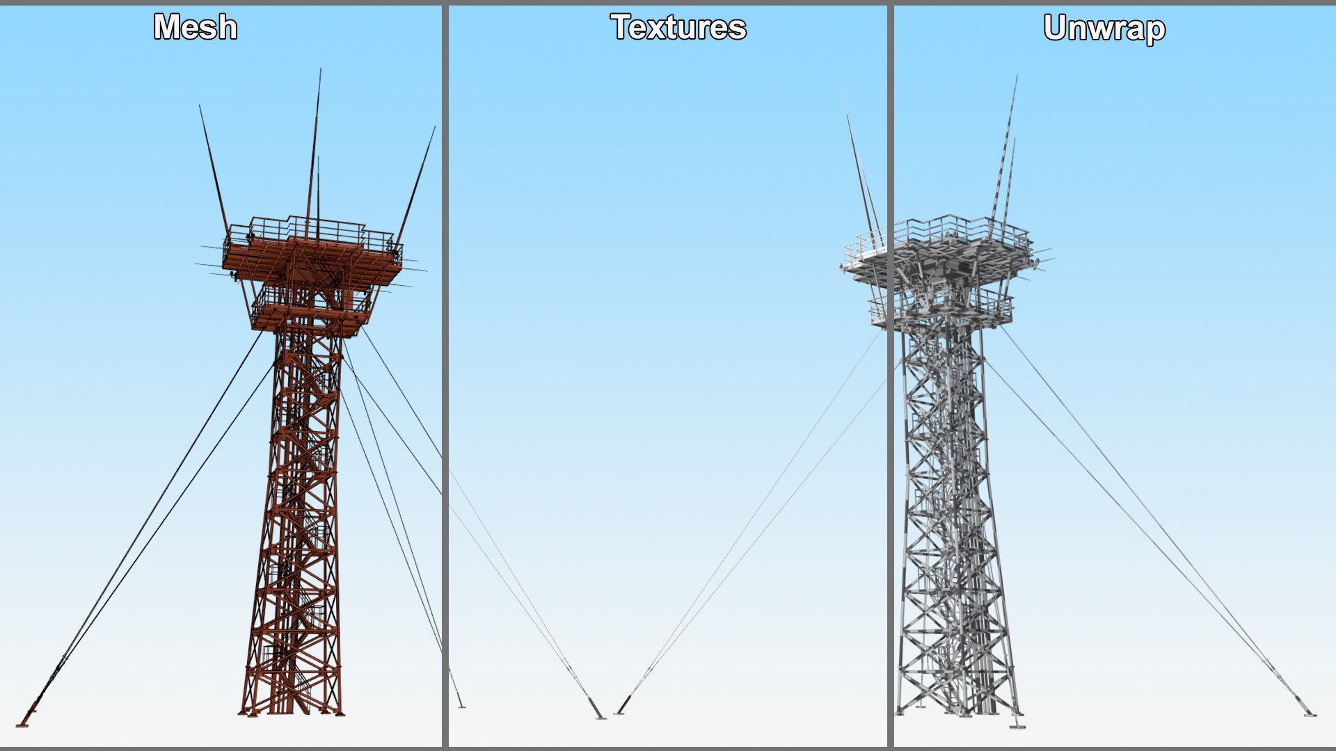 Radar Tower 3D - TurboSquid 2282325