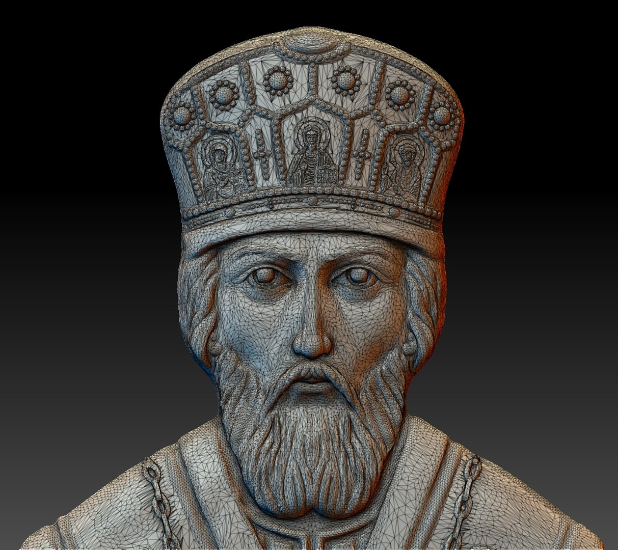 Nicholas Wonderworker Icon 3D Model - TurboSquid 1655092