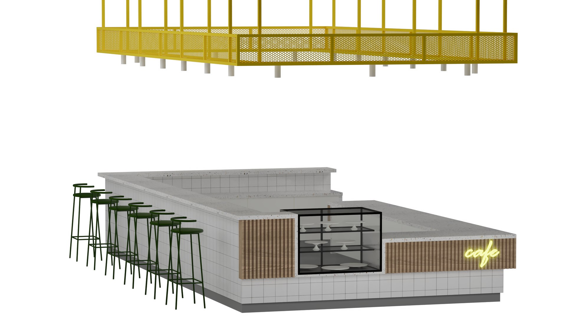 3D Cafe Bar - TurboSquid 2066643