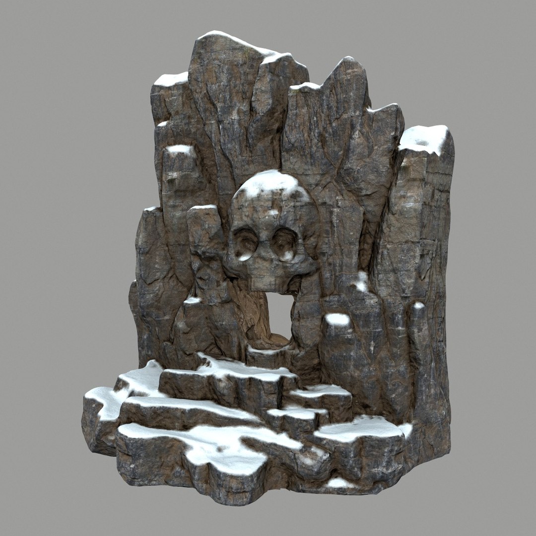 3D Skull Cave Model - TurboSquid 1345040