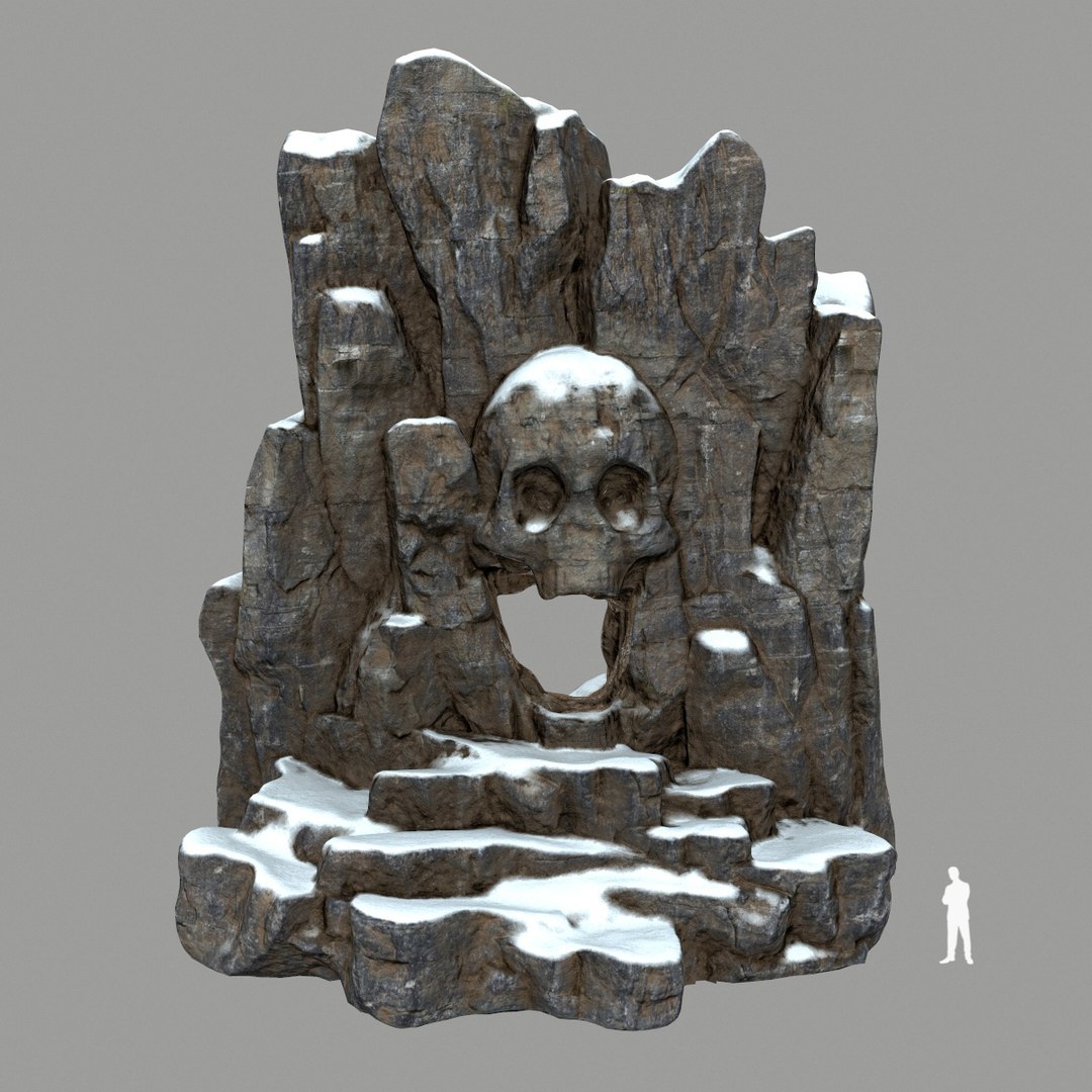 3D Skull Cave Model - TurboSquid 1345040