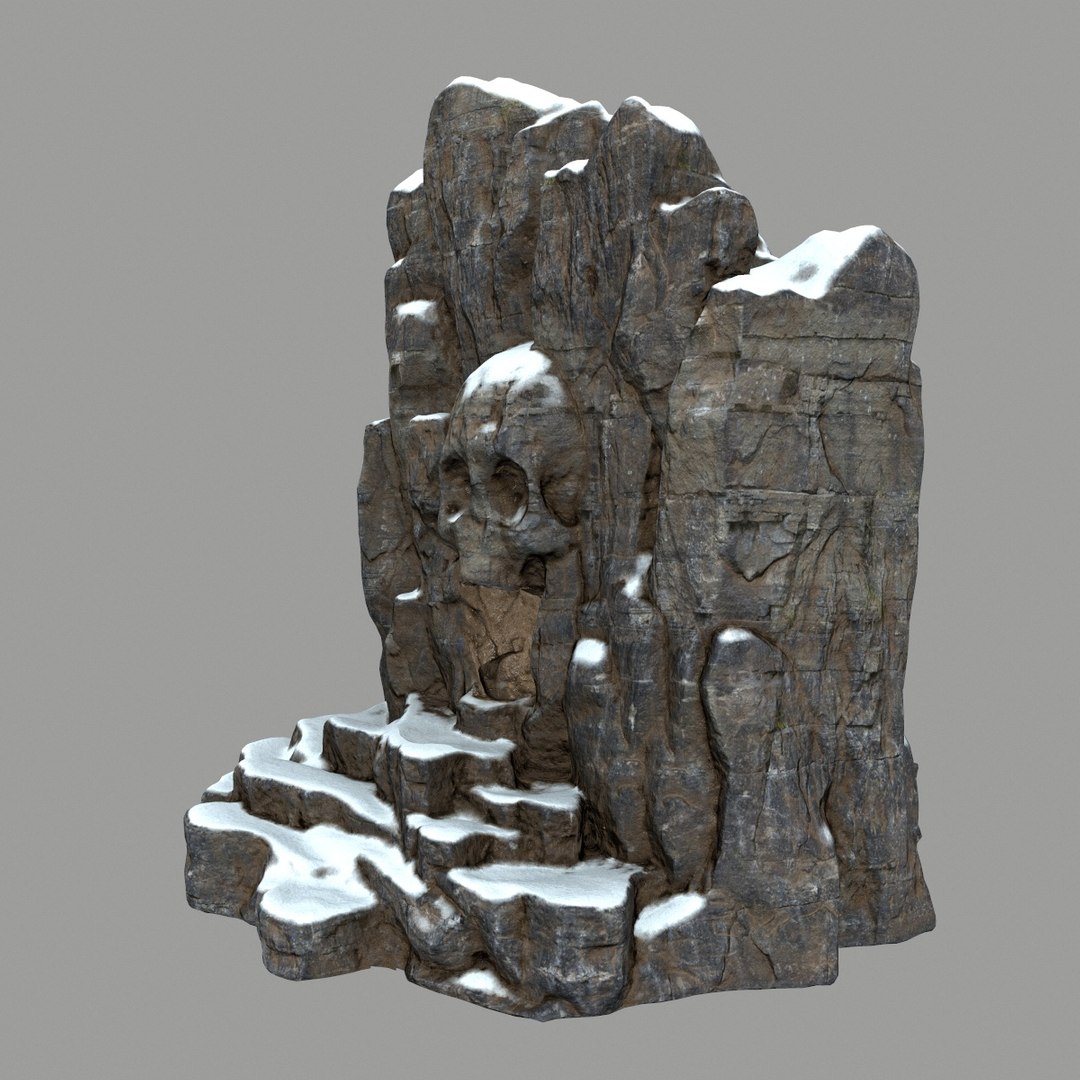 3D Skull Cave Model - TurboSquid 1345040