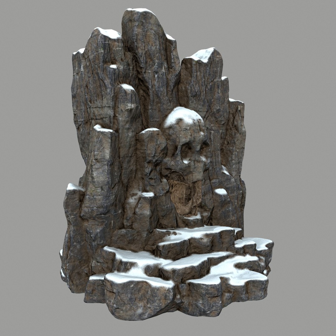 3D Skull Cave Model - TurboSquid 1345040