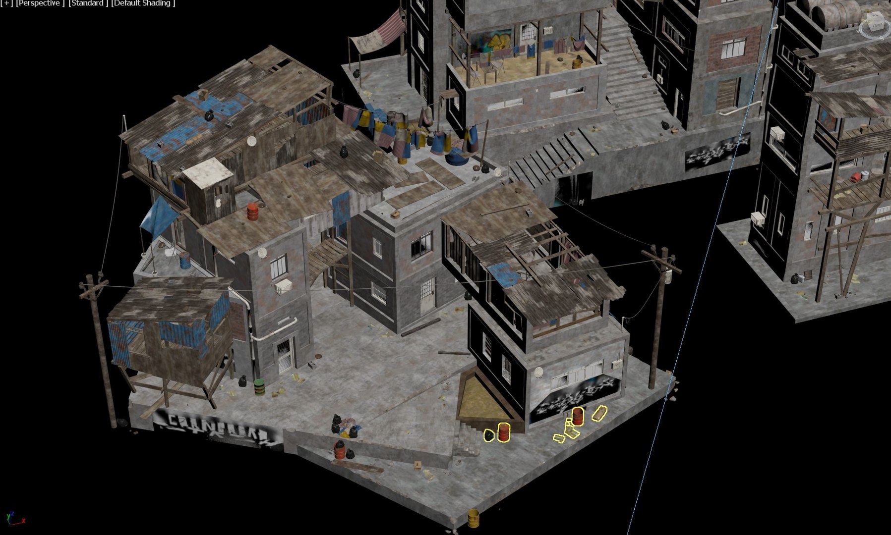 India Slum Area 2 3D - TurboSquid 2251770