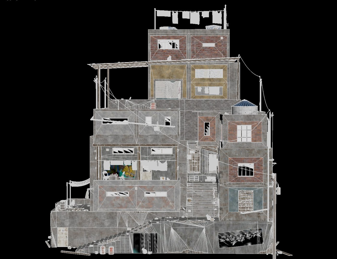 India Slum Area 2 3D - TurboSquid 2251770