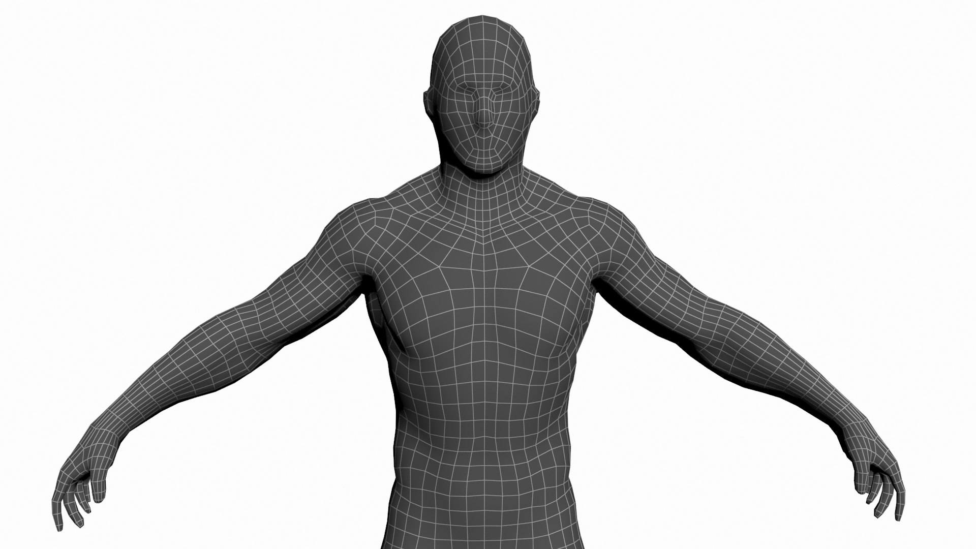 3D Biped Male Base Mesh - TurboSquid 1710179