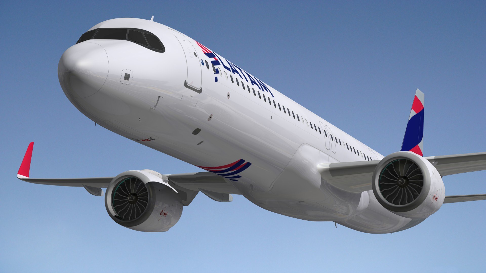 3D A321Neo XLR Latam Model - TurboSquid 2108798