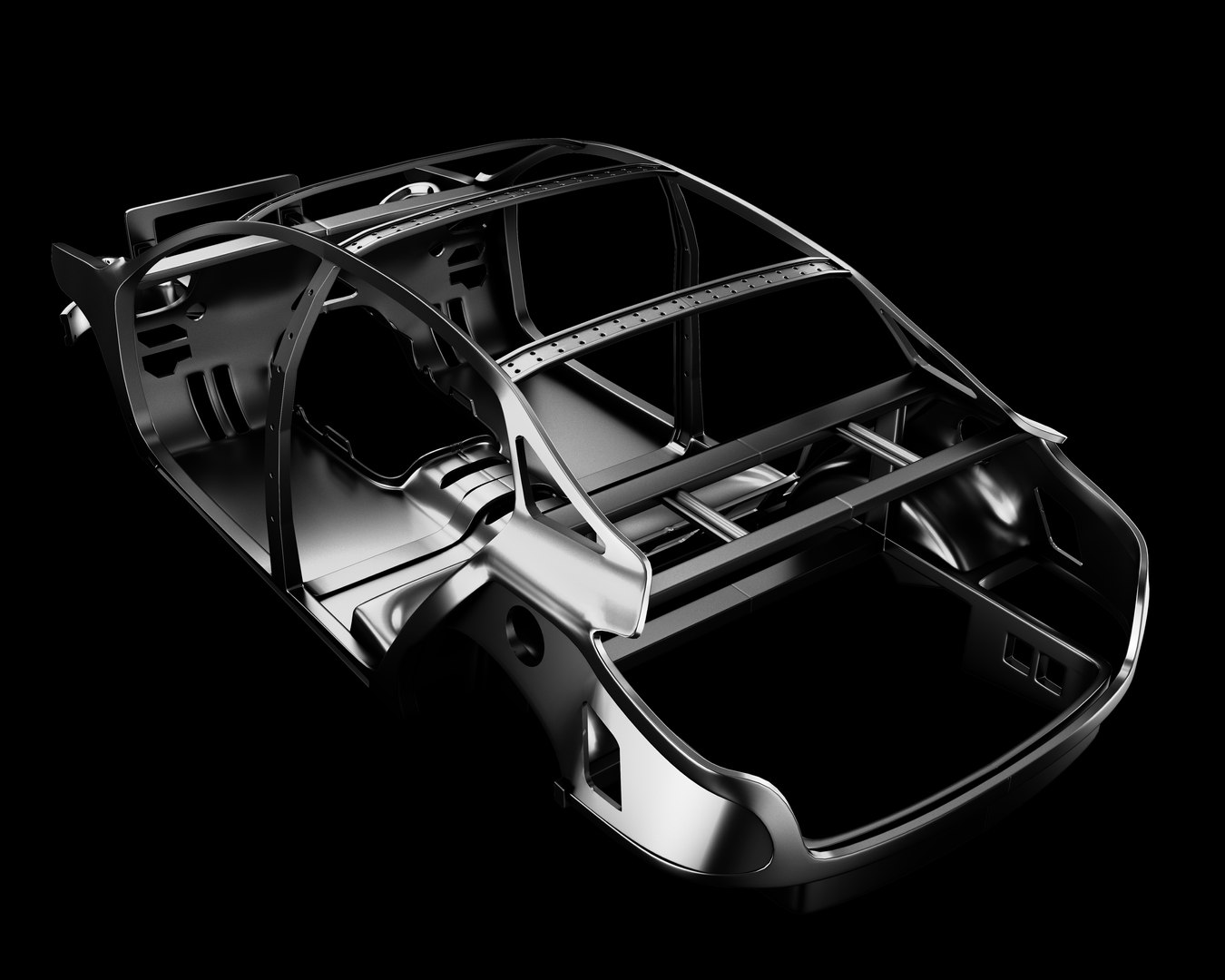 3d car frame model