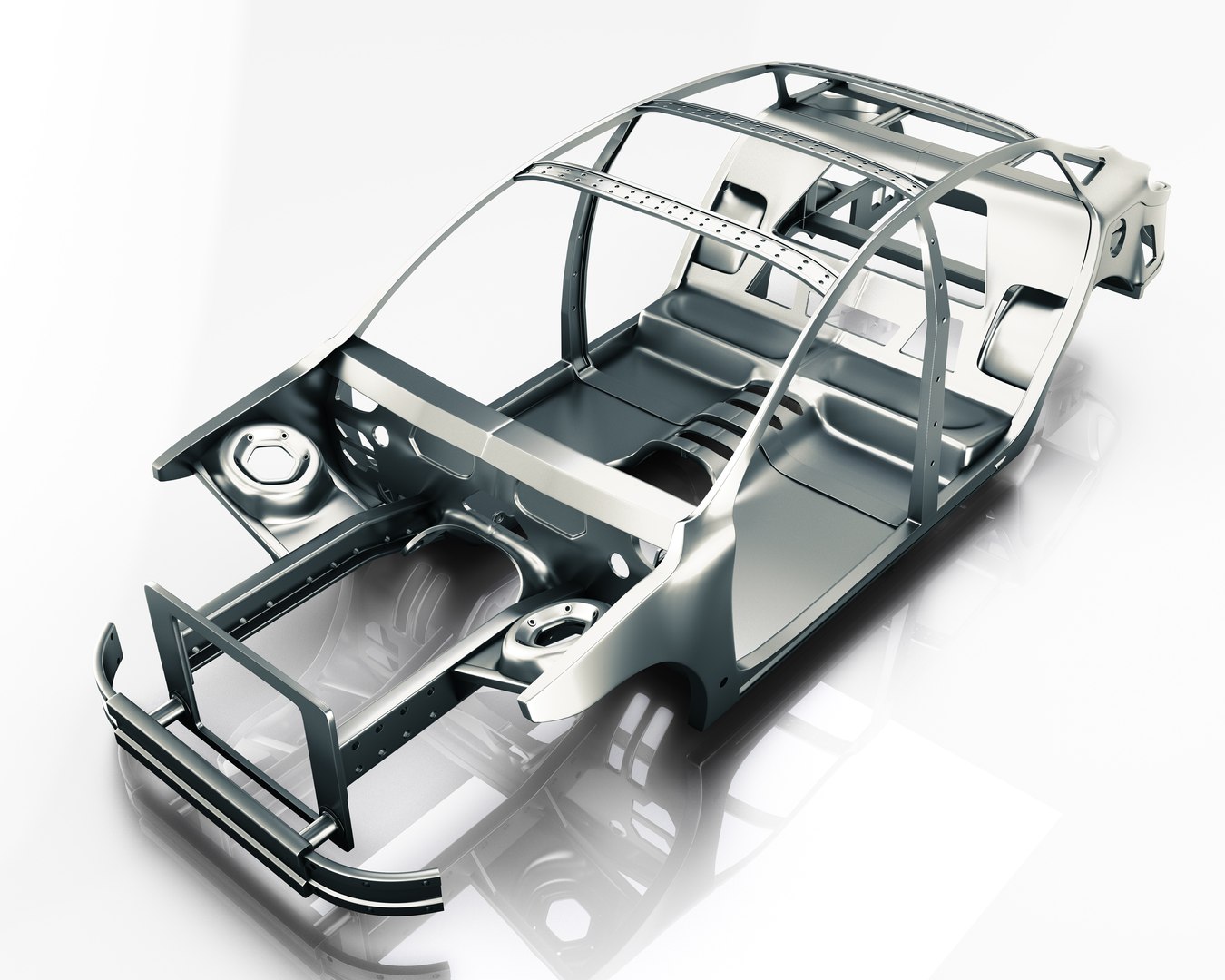 3d car frame model