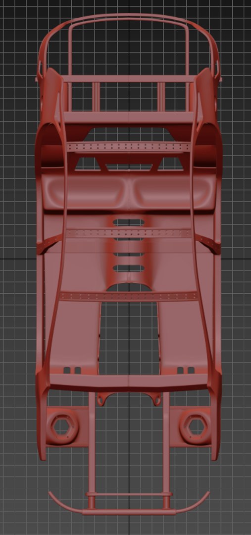 3d car frame model