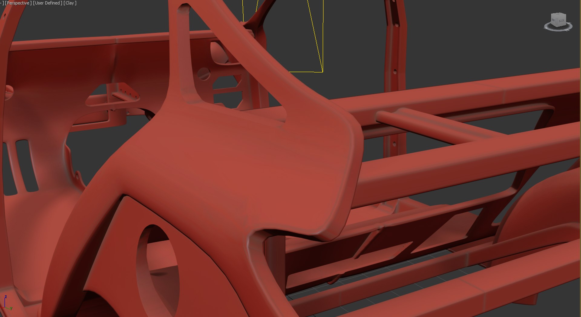 3d car frame model