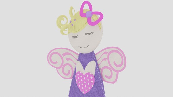 Cute soft toy angel 3D model - TurboSquid 1562474
