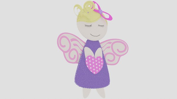 Cute soft toy angel 3D model - TurboSquid 1562474