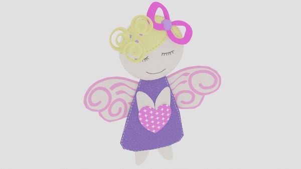 Cute soft toy angel 3D model - TurboSquid 1562474