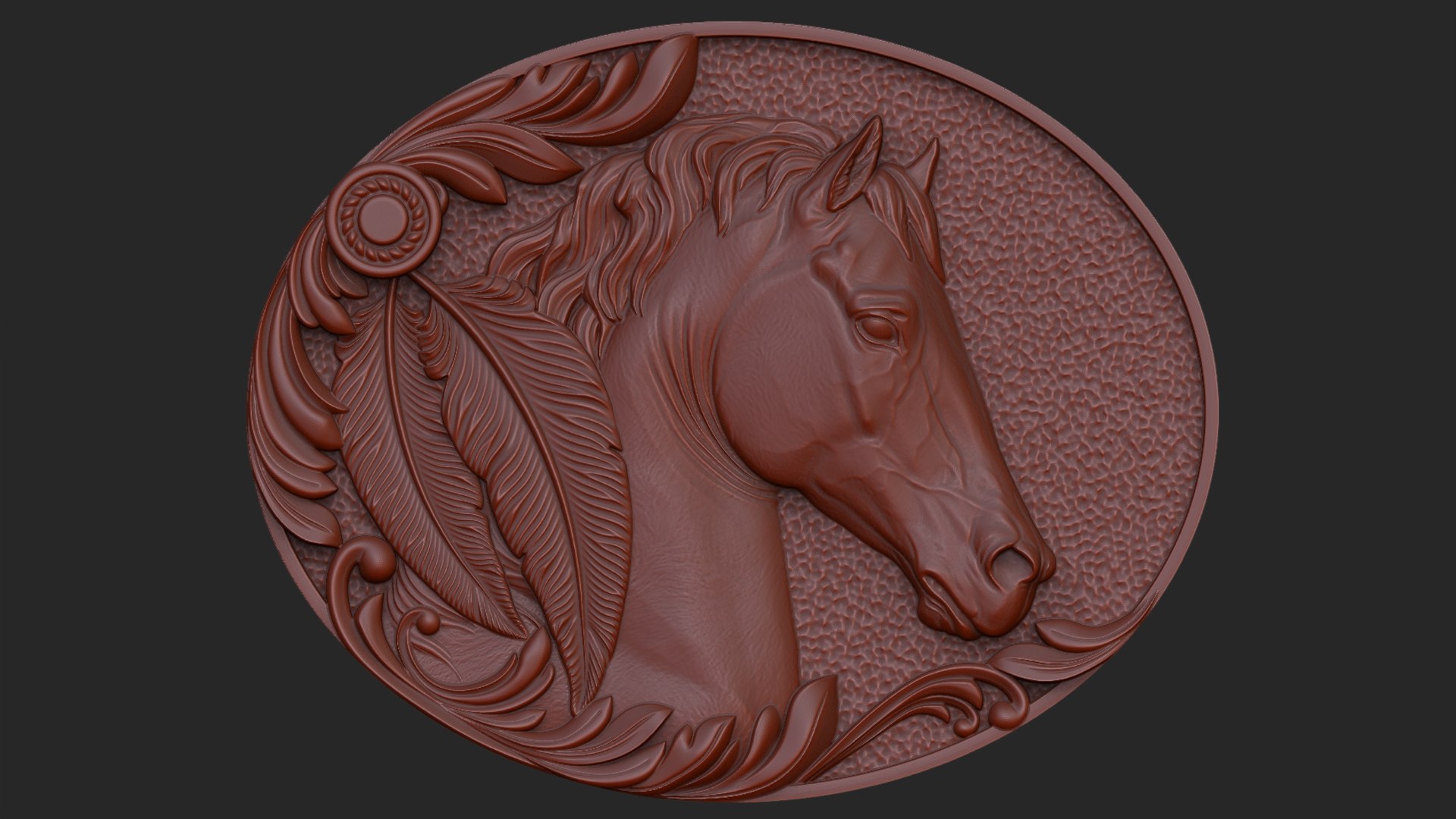 3D Horse Bas Relief Model - TurboSquid 1395215