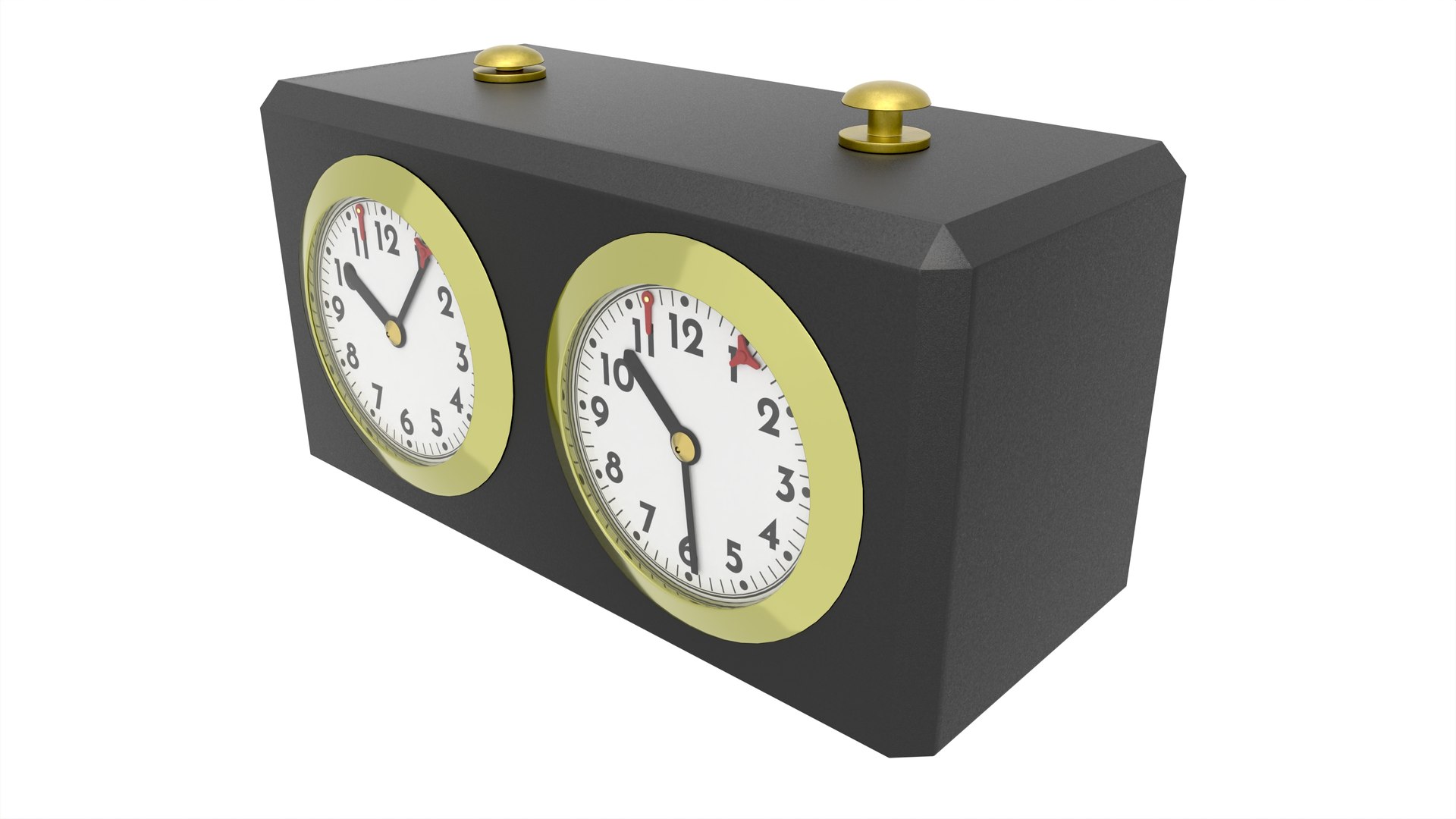 Chess Analog Game Clock Timer 3D Model - TurboSquid 2154135