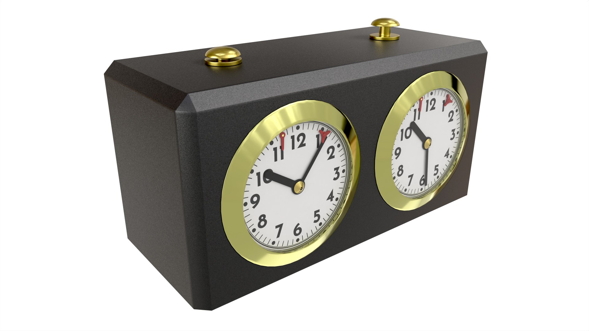 Chess Analog Game Clock Timer 3D Model - TurboSquid 2154135