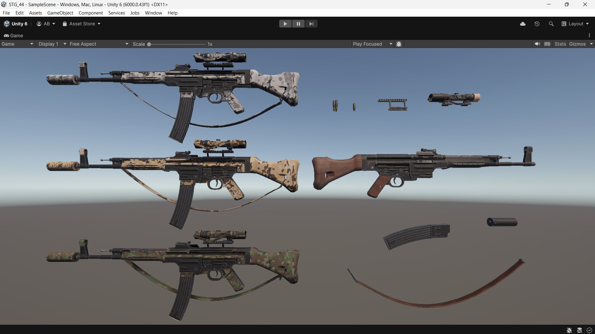 STG 44 Weapon Fps-Tps 3D - TurboSquid 2406346
