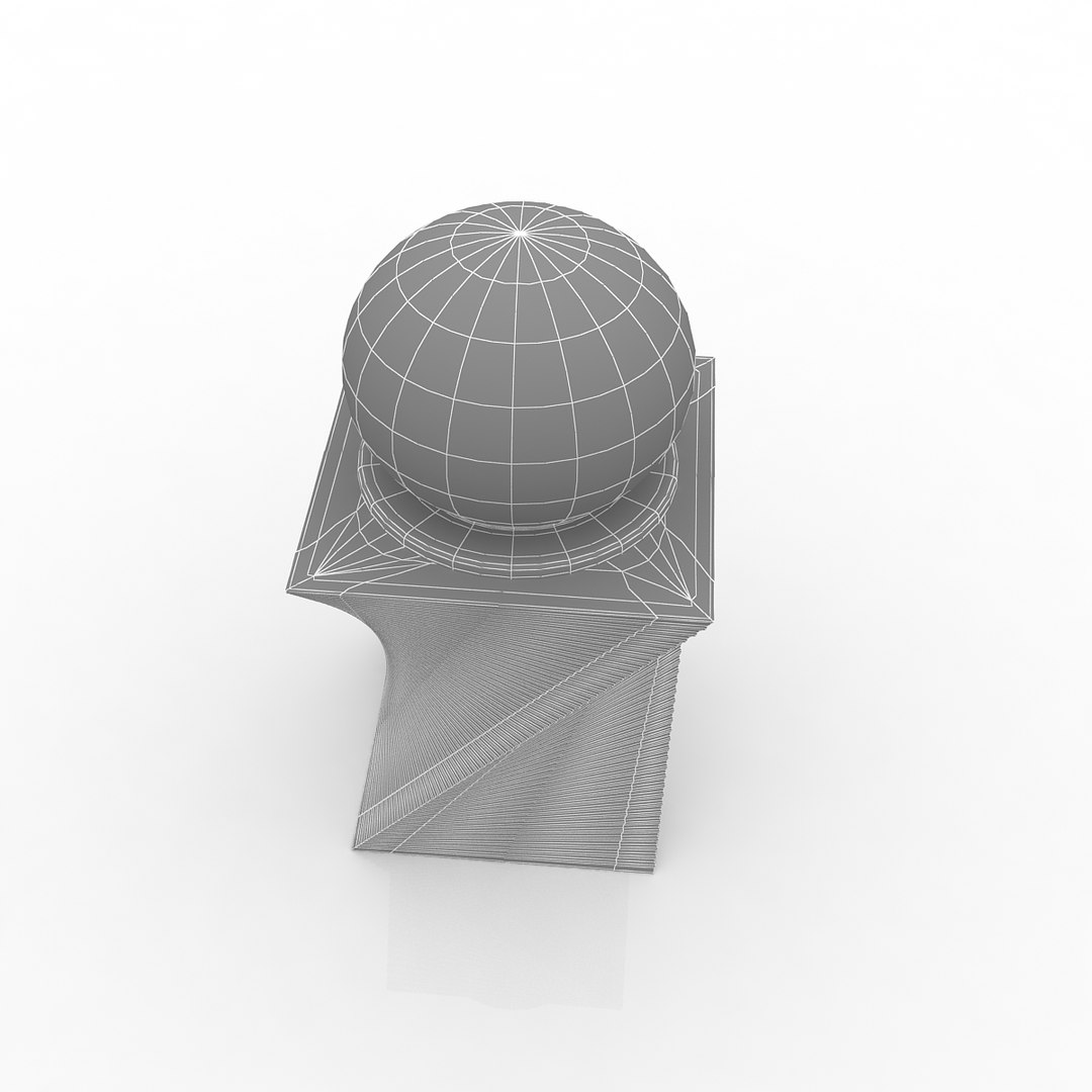 3d floating sphere marble