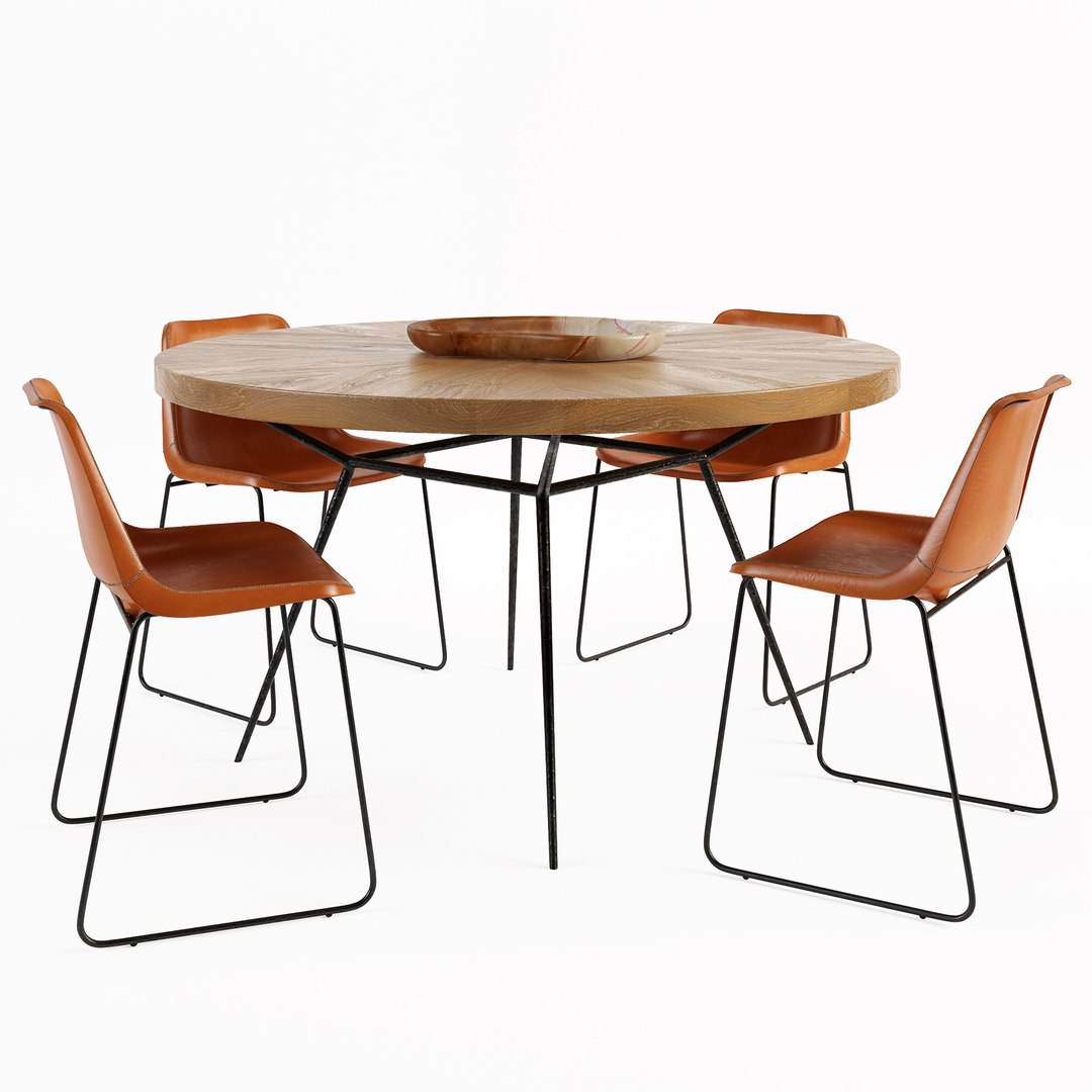 Coco Dining Table Chair 3D Model - TurboSquid 1331265