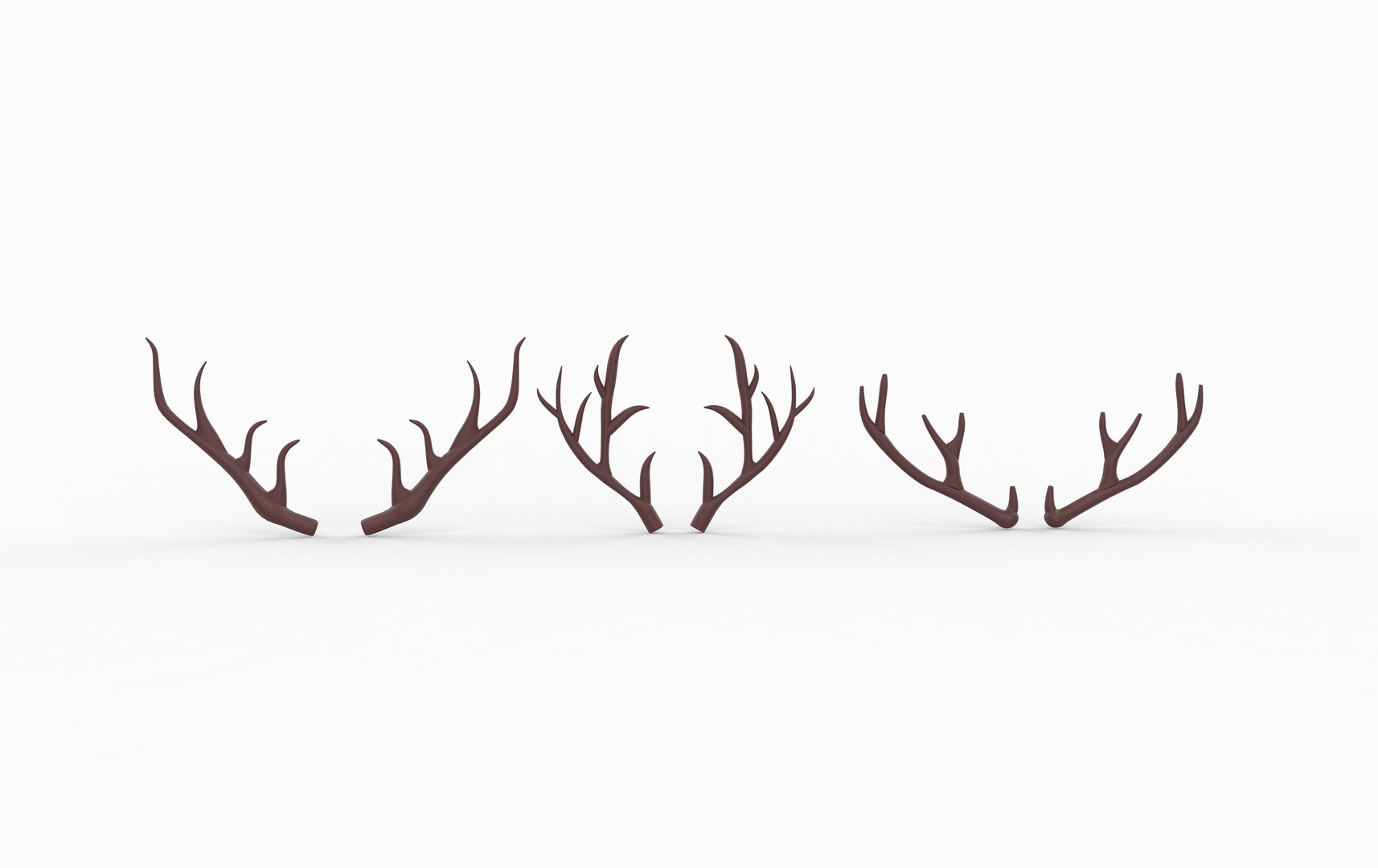 3D Deer Antler 3D Model Model - TurboSquid 2336334