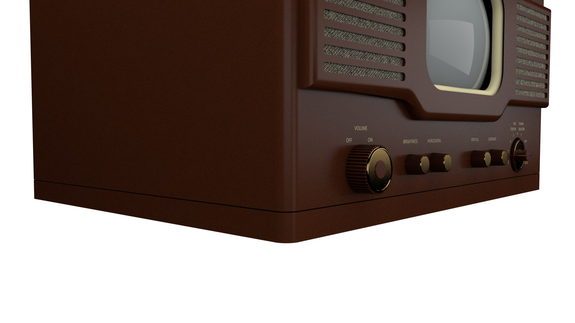 National Tv-7w Television 1948 3D - TurboSquid 1561379