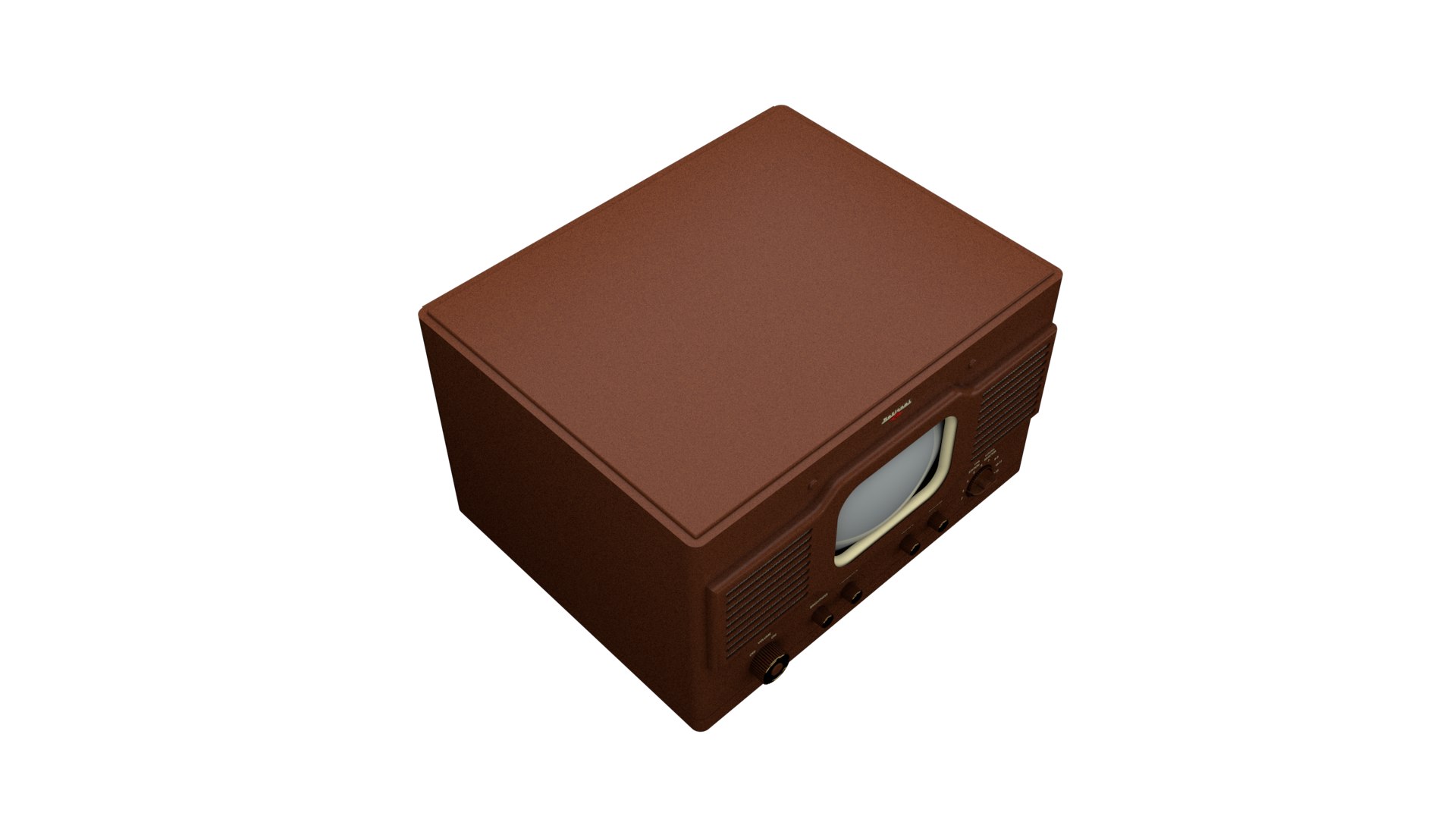 National Tv-7w Television 1948 3D - TurboSquid 1561379