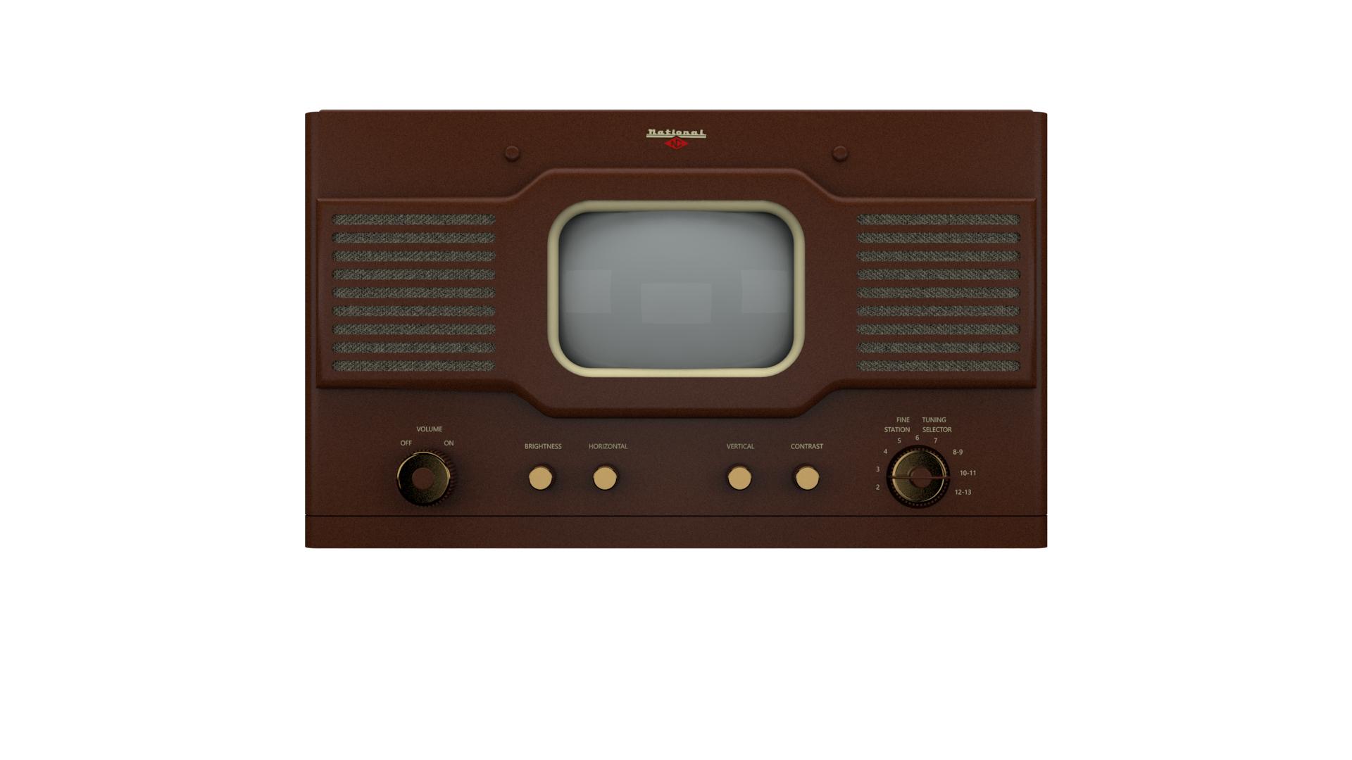 National Tv-7w Television 1948 3D - TurboSquid 1561379