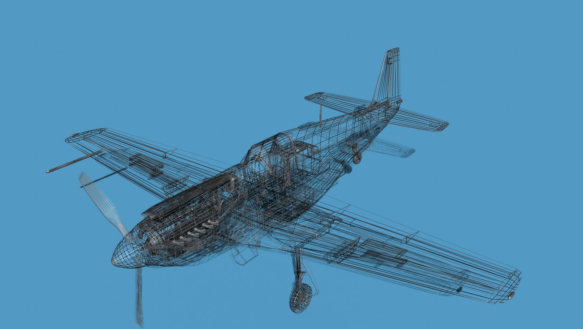 North American A-36A Apache V10 USAAF 3D - TurboSquid 1921696