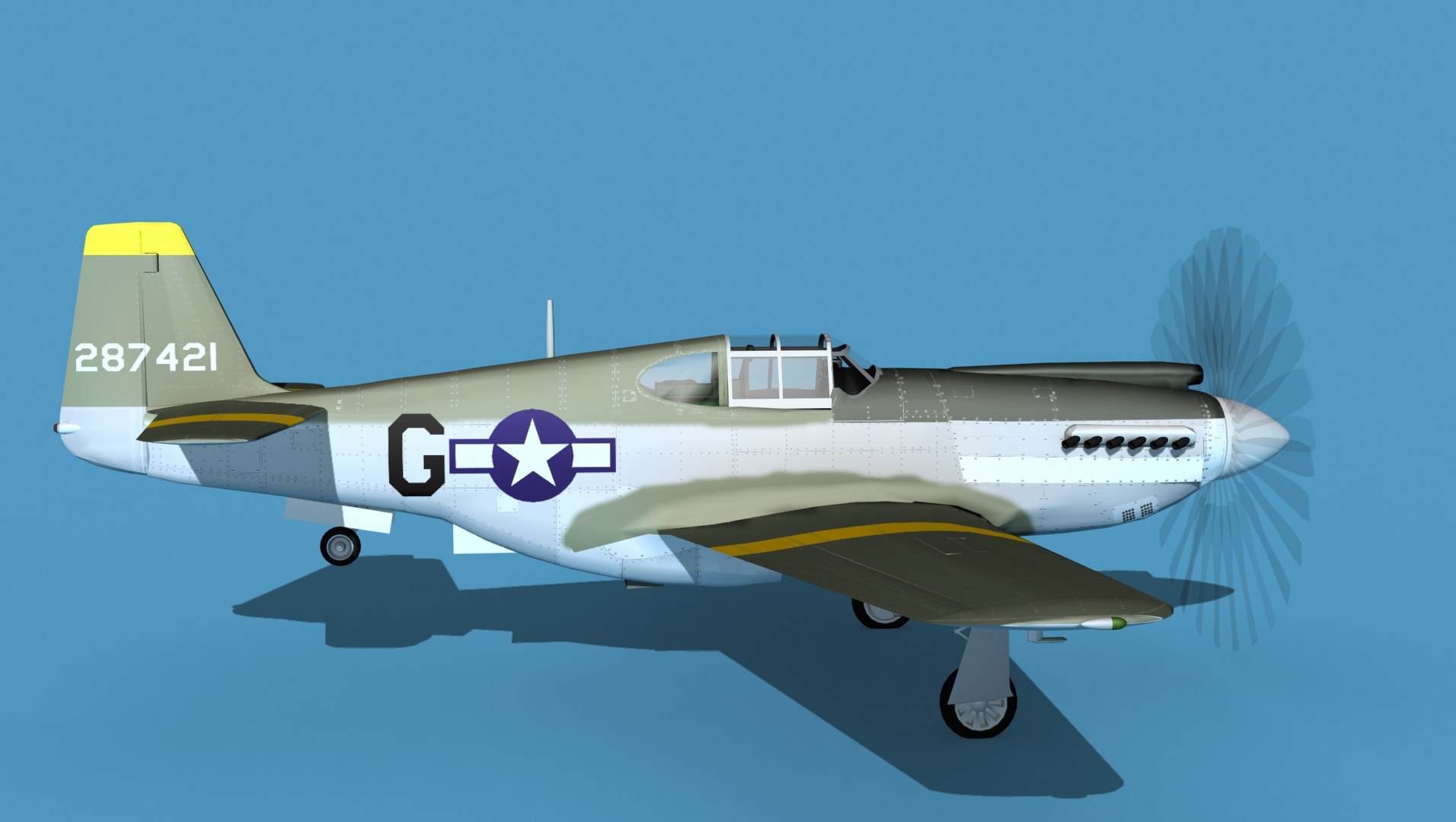 North American A-36A Apache V10 USAAF 3D - TurboSquid 1921696