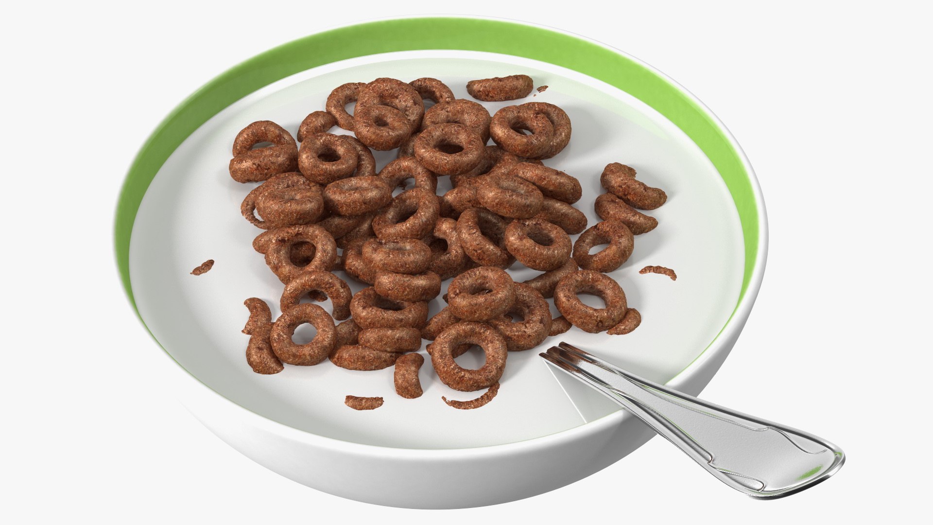 Chocolate Rings Breakfast with Milk 3D model - TurboSquid 1760752