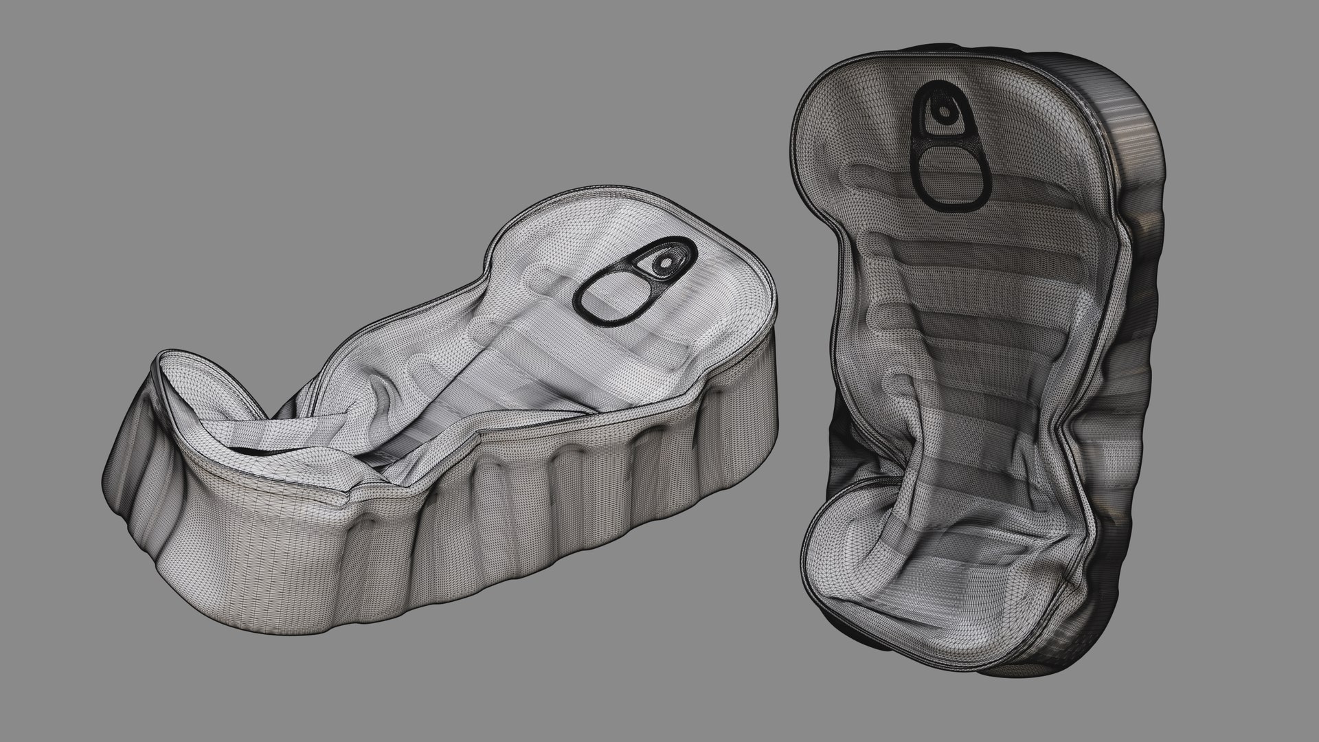 Crushed Fish Can 03 3D Model - TurboSquid 2422172