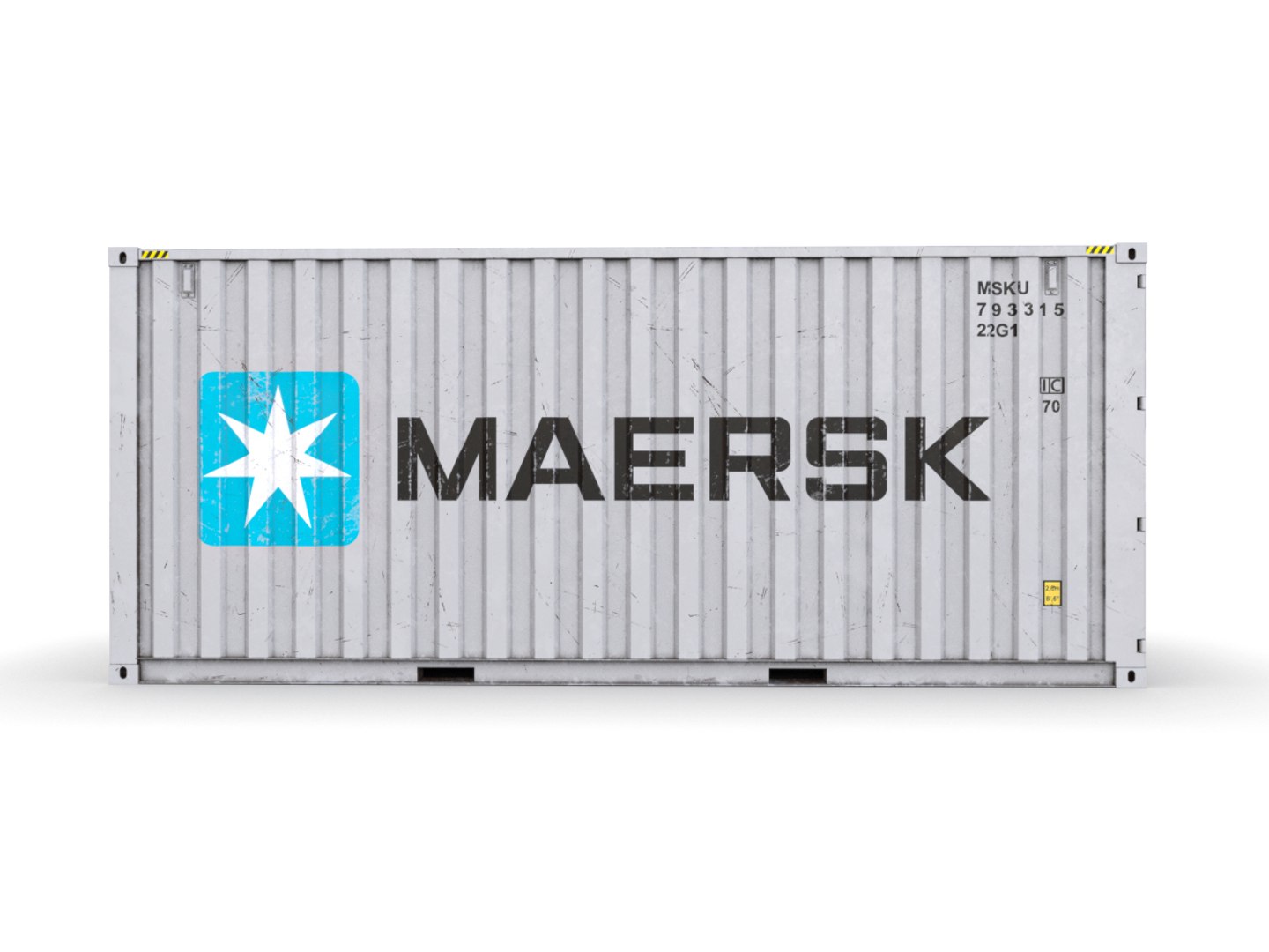 Shipping Container Maersk 20 3D - TurboSquid 1639210