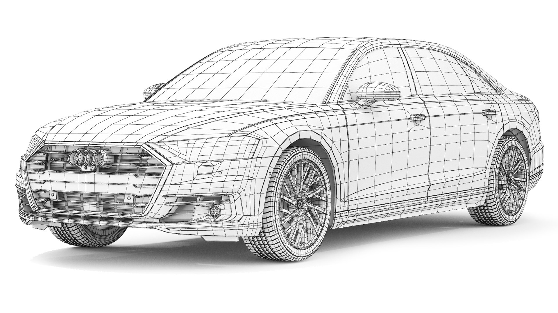 3D Audi A8L 2018 model - TurboSquid 2165875